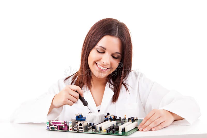 Computer technician stock photo. Image of disk, equipment - 31312286