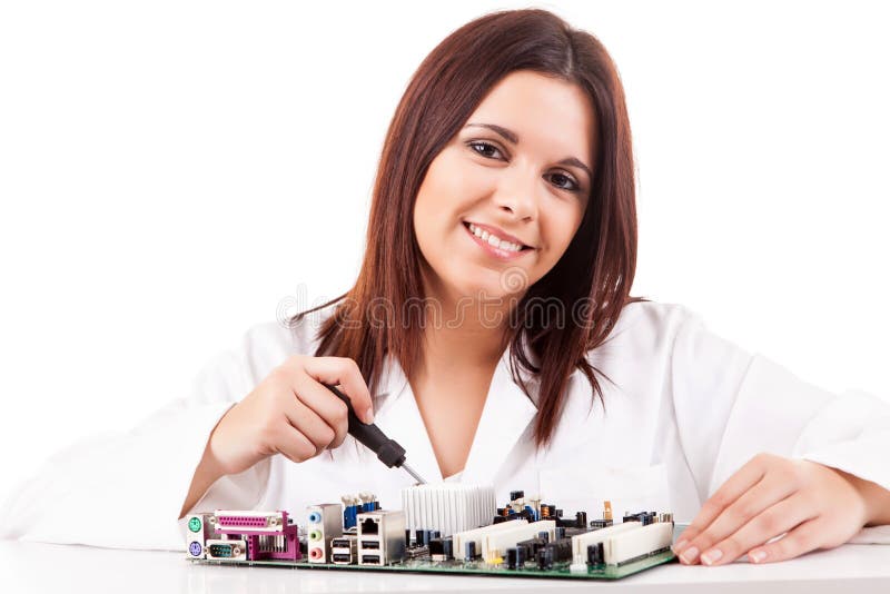 Computer technician stock image. Image of data, engineer - 31312291