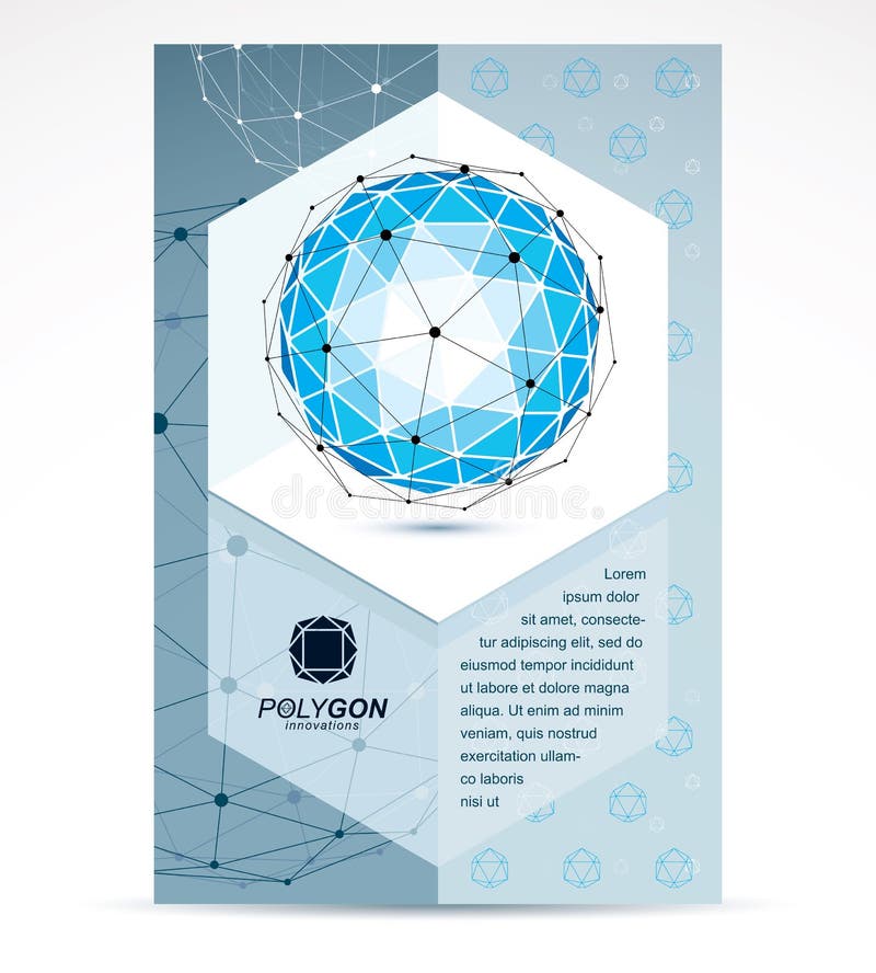 Computer Technologies Creative Advertisement Brochure. Abstract Stock ...