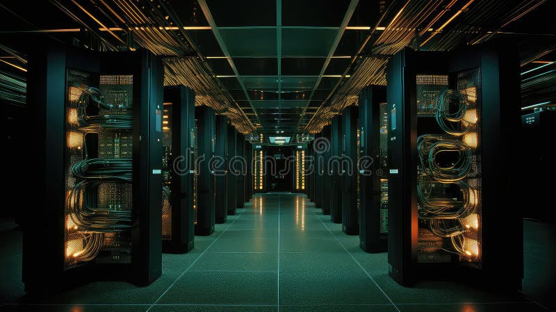 Computer Technologies Mainframe Stock Illustration - Illustration of ...