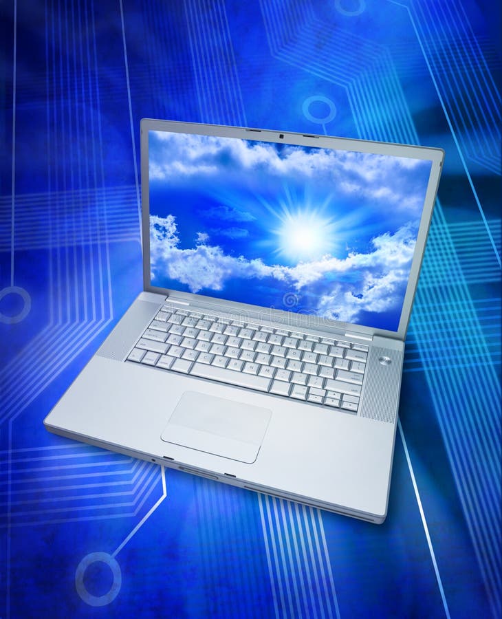 Computer Technology Information Data Banner Background Stock ...