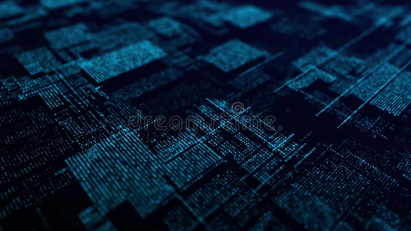 Digital Data Flow. Network Connection Structure. Big Data Visualization. Computer Technology ...