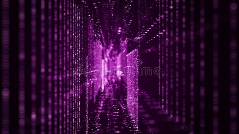 Computer Technology Background. Digital Data Flow. Network Connection ...