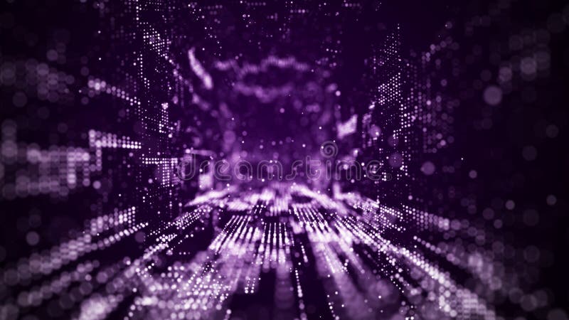 Computer Technology Background. Digital Data Flow. Network Connection Structure. Big Data ...