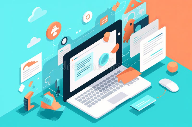 Computer Technology and Communications Email Messaging Stock ...