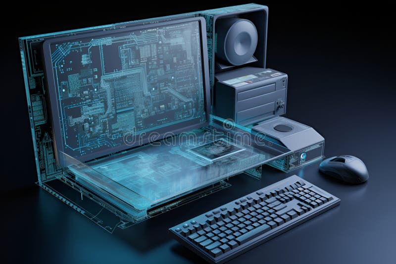 Computer Technology Concept, Software Development. Generative AI Stock ...