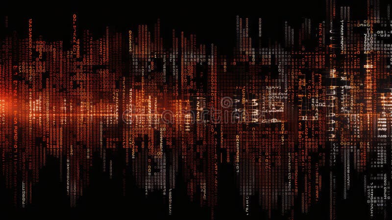 Computer Technology Data Pattern Stock Illustration - Illustration of ...