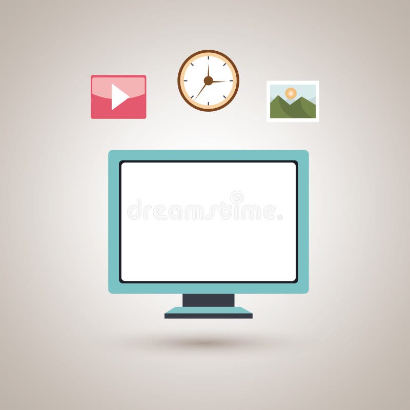 Computer technology design stock illustration. Illustration of modern ...