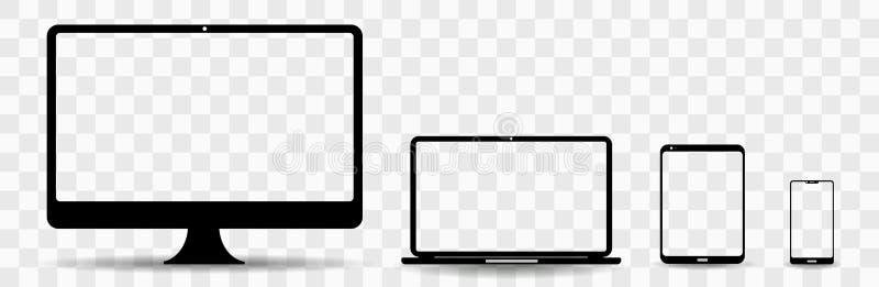 Computer Technology Device Templates: Desktop Computer, Laptop, Tablet ...