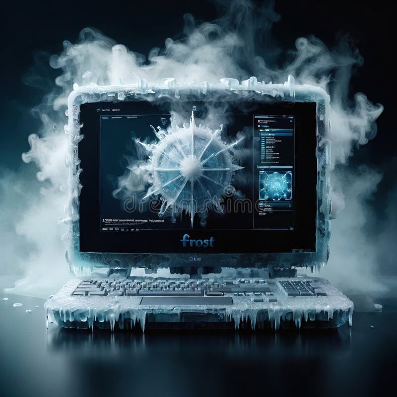 Computer, Technology Failure, Frosty and Cold, Business Stuck, Interior ...