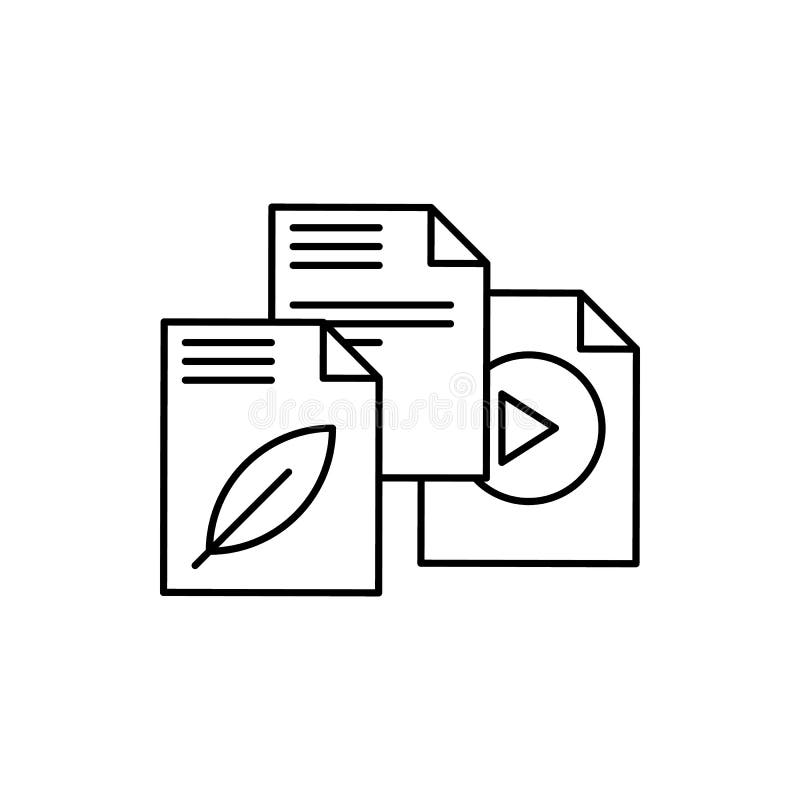 Computer, Technology, File, Documents Icon. Simple Line, Outline Vector ...