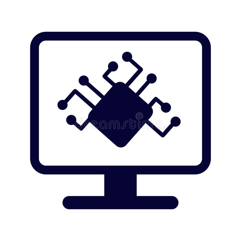 Computer technology icon stock vector. Illustration of technology ...