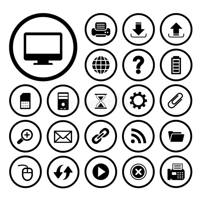 Technology symbol stock illustration. Illustration of internet - 33099984