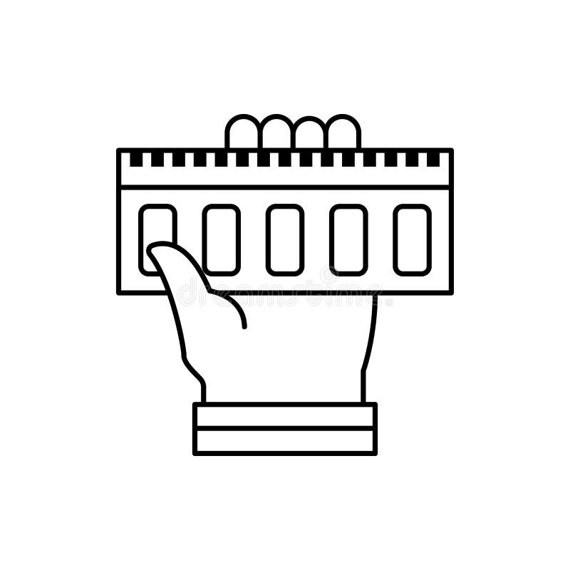 Computer, Technology, Ram, Hand Icon. Simple Line, Outline Vector of ...