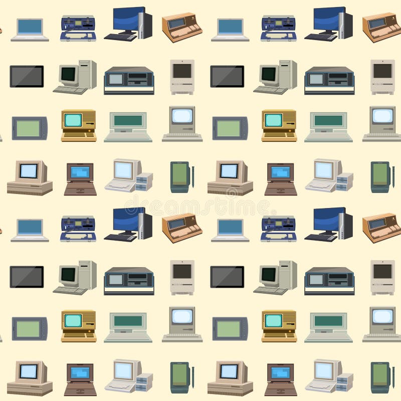 Computer Technology Vector Evolution Display Telecommunication ...