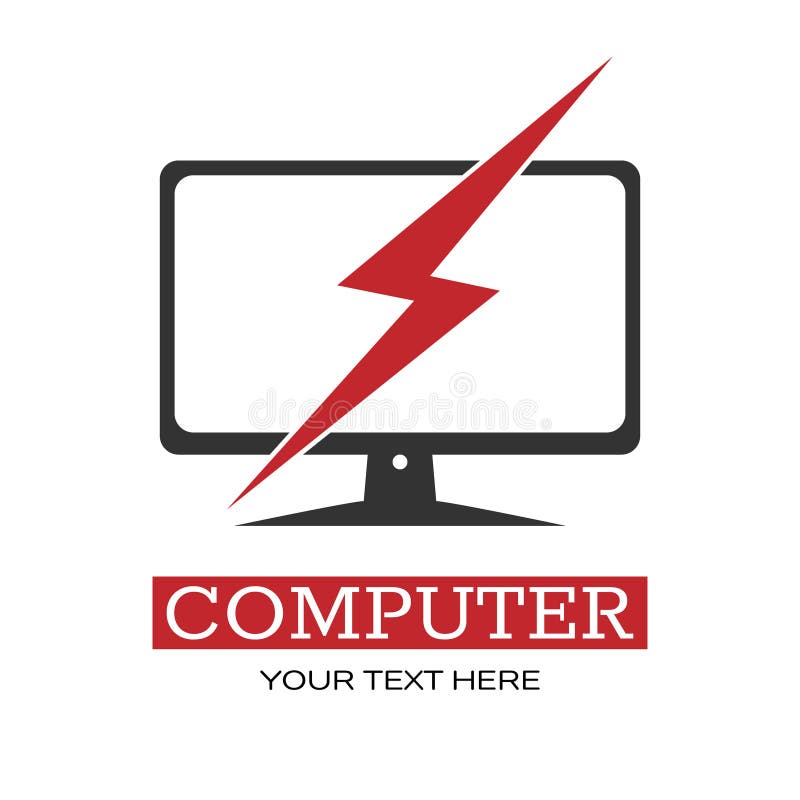 Computer Technology. Vector Illustration for Theme Design Isolated ...