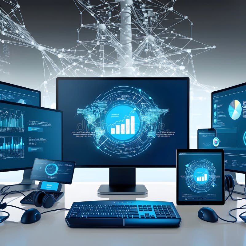 Computer Technology Visualizations of Data & Network Infrastructure ...