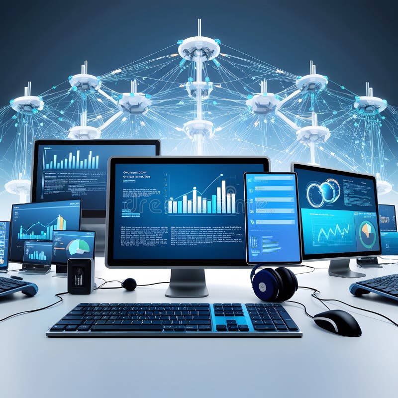 Computer Technology Visualizations of Data & Network Infrastructure ...