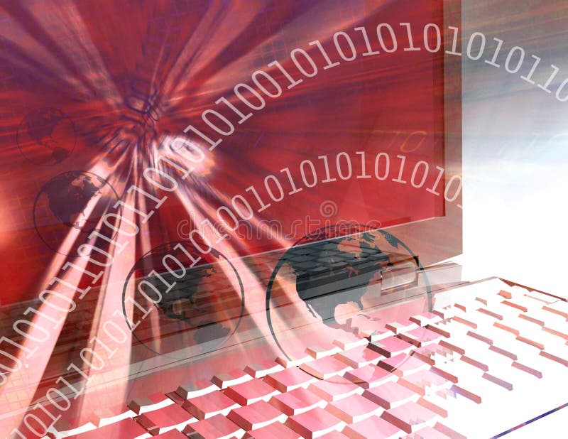 Computer Technology Background Stock Illustration - Illustration of ...