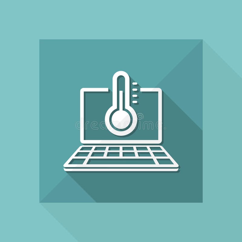 Fan for Temperature System Protection - Vector Icon for Computer ...