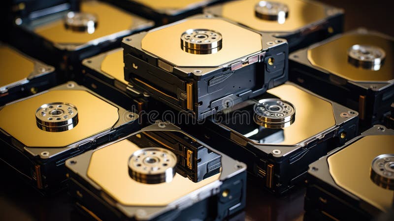 Computer Terabyte Hard Drive Stock Illustration - Illustration of ...