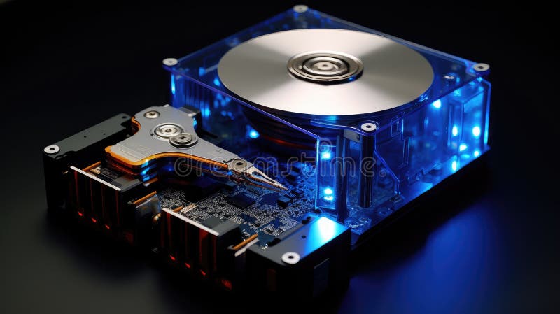 100 Terabyte Hard Drive Future Technology Color Icon Vector ...