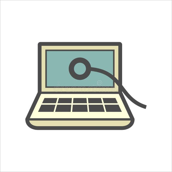 Computer test icon stock vector. Illustration of digital - 174725111