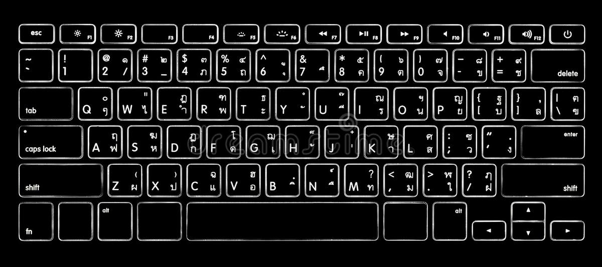 186 Thai Alphabet Keyboard Stock Photos - Free & Royalty-Free Stock ...