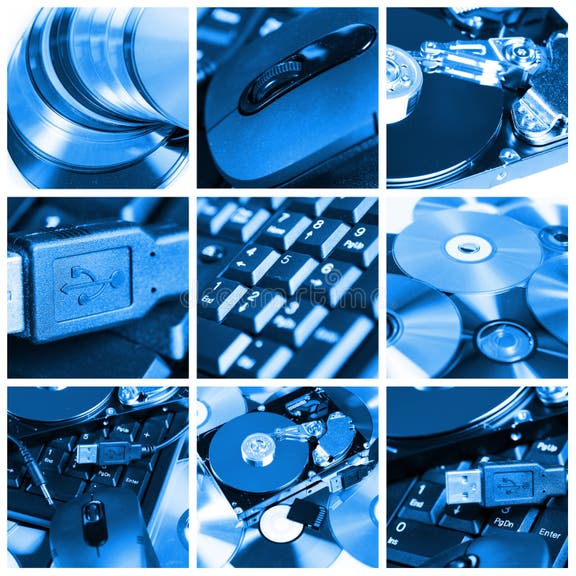 Computer theme collage stock image. Image of computer - 20272857