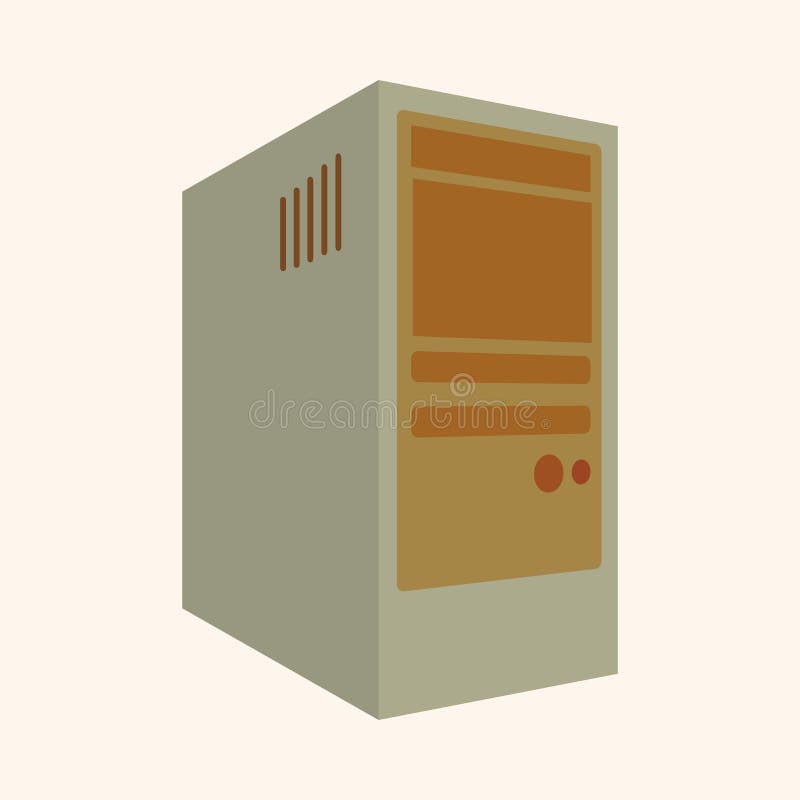 Computer Theme Host Computer Elements Vector Stock Vector ...