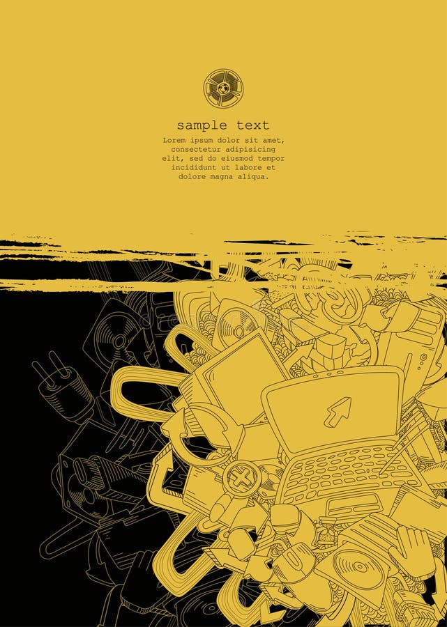 Computer theme -vector stock vector. Illustration of digital - 8888771