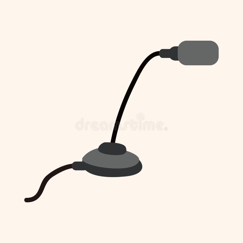 Computer Theme Microphone Elements Vector Stock Vector - Illustration ...