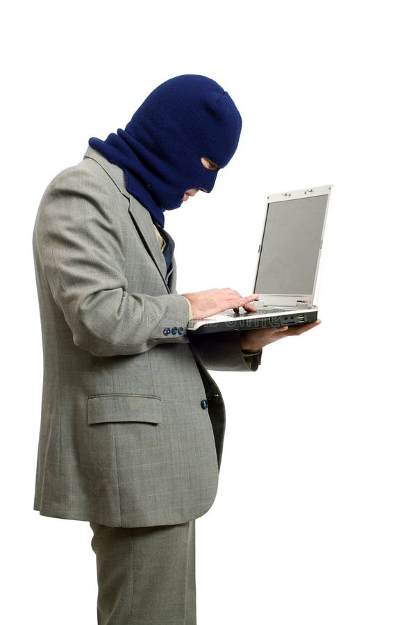 Sneaky Thief stock image. Image of keyboard, mask, information - 7710791