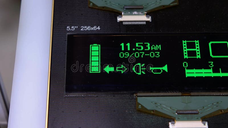 Computer with Time and Date Information. Stock Photo - Image of screen ...