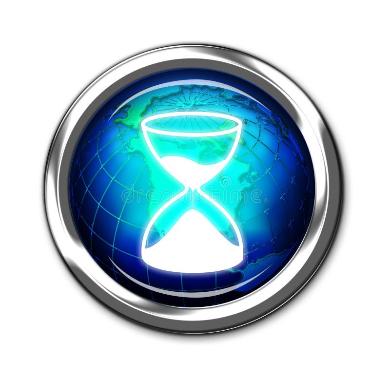 Computer timer button stock illustration. Illustration of global - 24831401