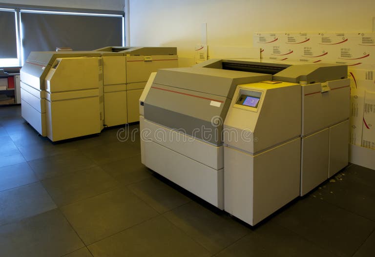 Computer To Plate (CTP) - Printing Process Stock Image - Image of ...