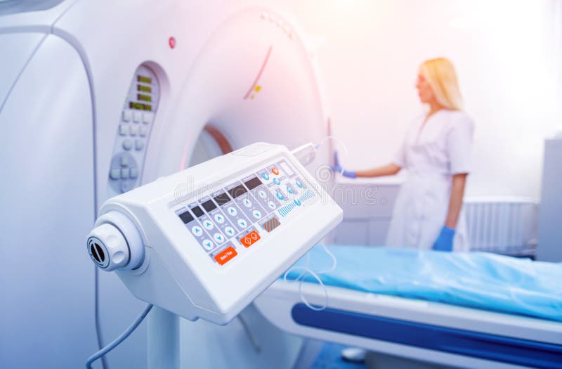 Computer Tomography Diagnostics in Modern Medical Center Stock Image ...