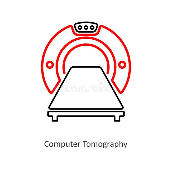 Computer Tomography stock illustration. Illustration of icons - 338190655
