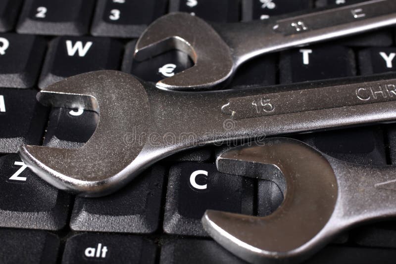 Computer and Tools Conceptual Technology Stock Photo - Image of ...