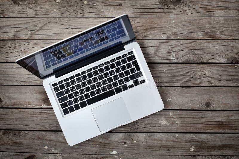 Computer top view stock image. Image of real, technology - 61363147