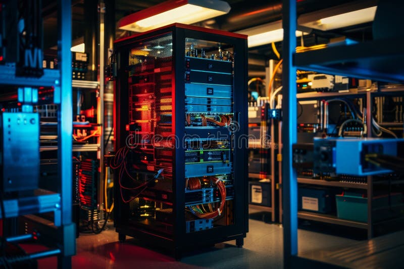 The Wired Universe a Technological Symphony Stock Illustration ...