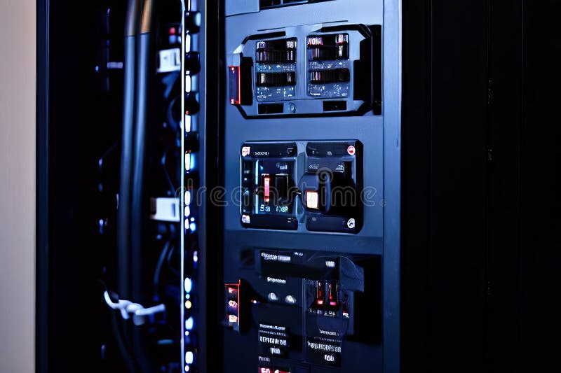 Computer Tower the Front Panel of a Computer Tower with Usb Port Stock ...