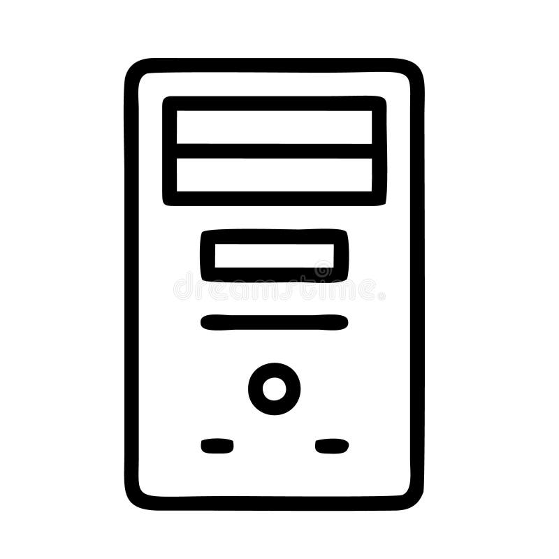 Computer Tower White Background Background Stock Illustrations – 6,381 ...