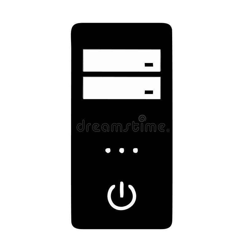 Computer Tower White Background Background Stock Illustrations – 6,381 ...