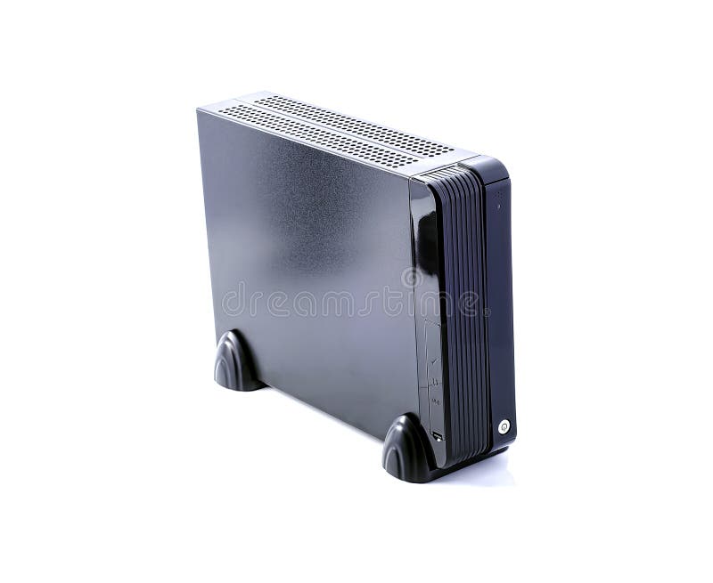 Computer`s Tower Connections Stock Image - Image of back, studio: 165682709