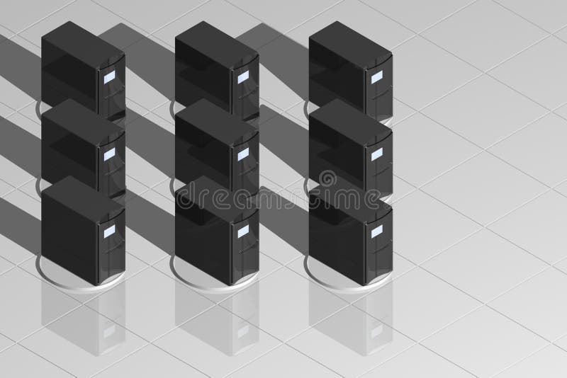 Computer Towers stock illustration. Illustration of server - 1872883