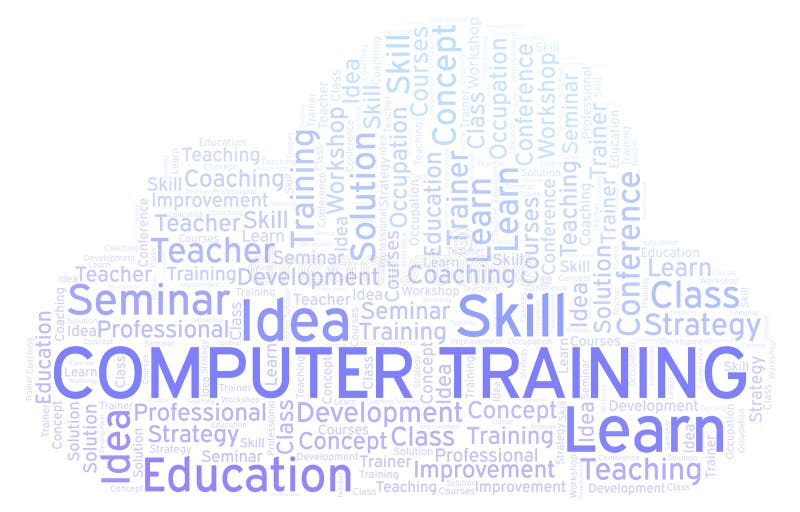 Computer Training Room Word Cloud. Stock Illustration - Illustration of ...