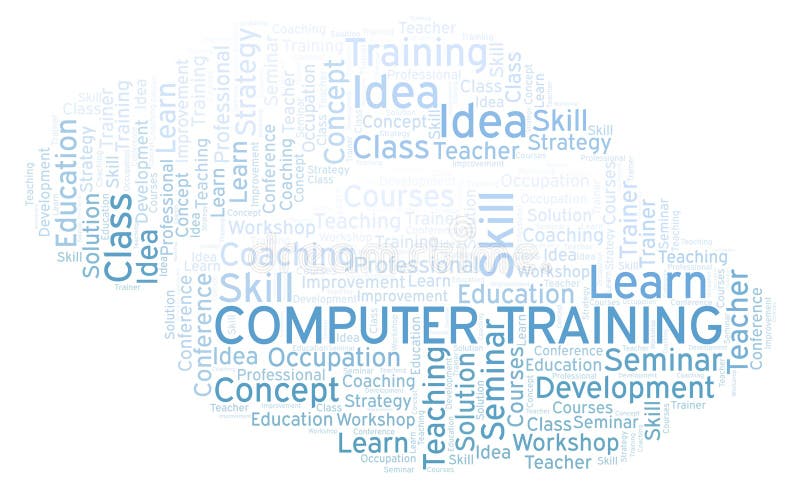 Computer Training Room Word Cloud. Stock Illustration - Illustration of ...