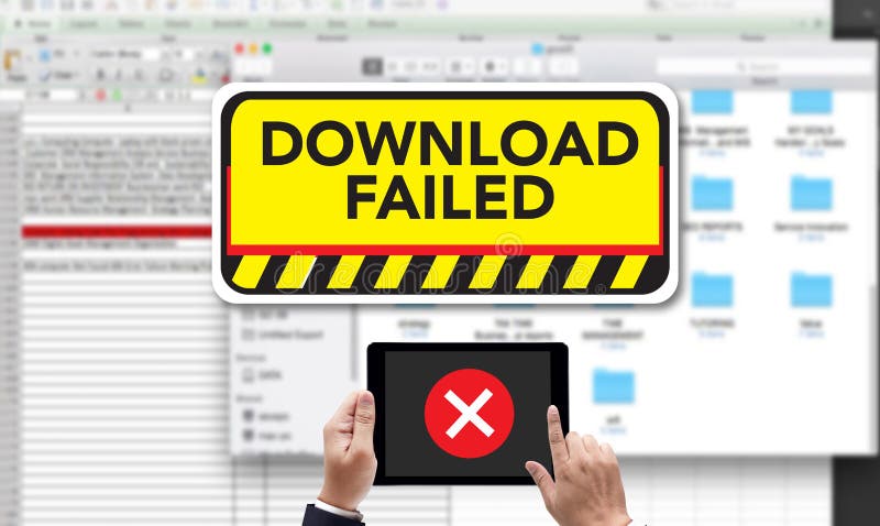 Download Failed Data Stop Loss Transfer Network Concept Stock Image ...