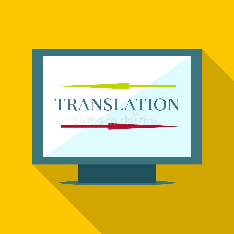 Computer Translation Program Doodle Icon Hand Drawn Illustration Stock ...